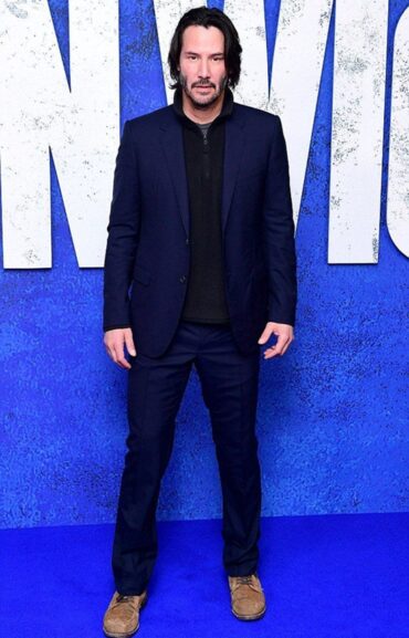 Body Measurements of Keanu Reeves with Height Weight Shoe Size Statistics